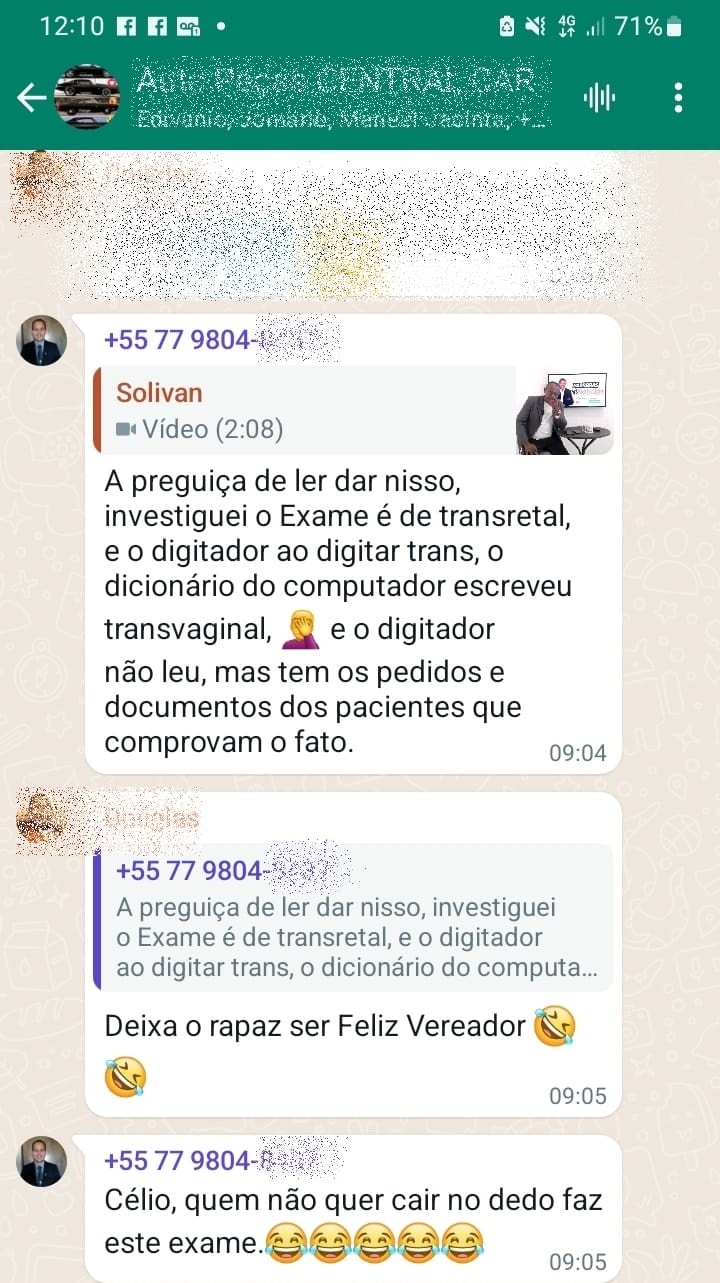 Vereador confirma que Saúde pagou transvaginal para homens